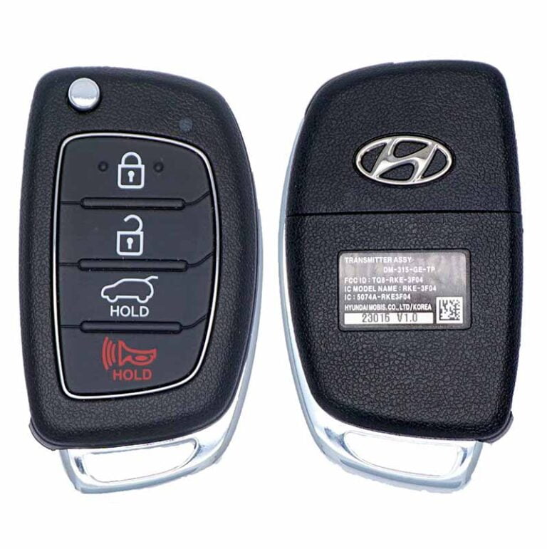 2013-2016 HYUNDAI SANTA FE 4B FLIP REMOTE FLIP KEY FOB TRANSMITTER TQ8 ...