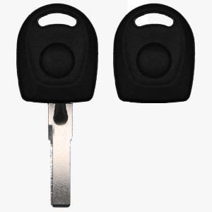 SOLID HEAD TRANSPONDER KEY SHELL FOR VOLKSWAGEN AUDI HU66 - Sffobs inc