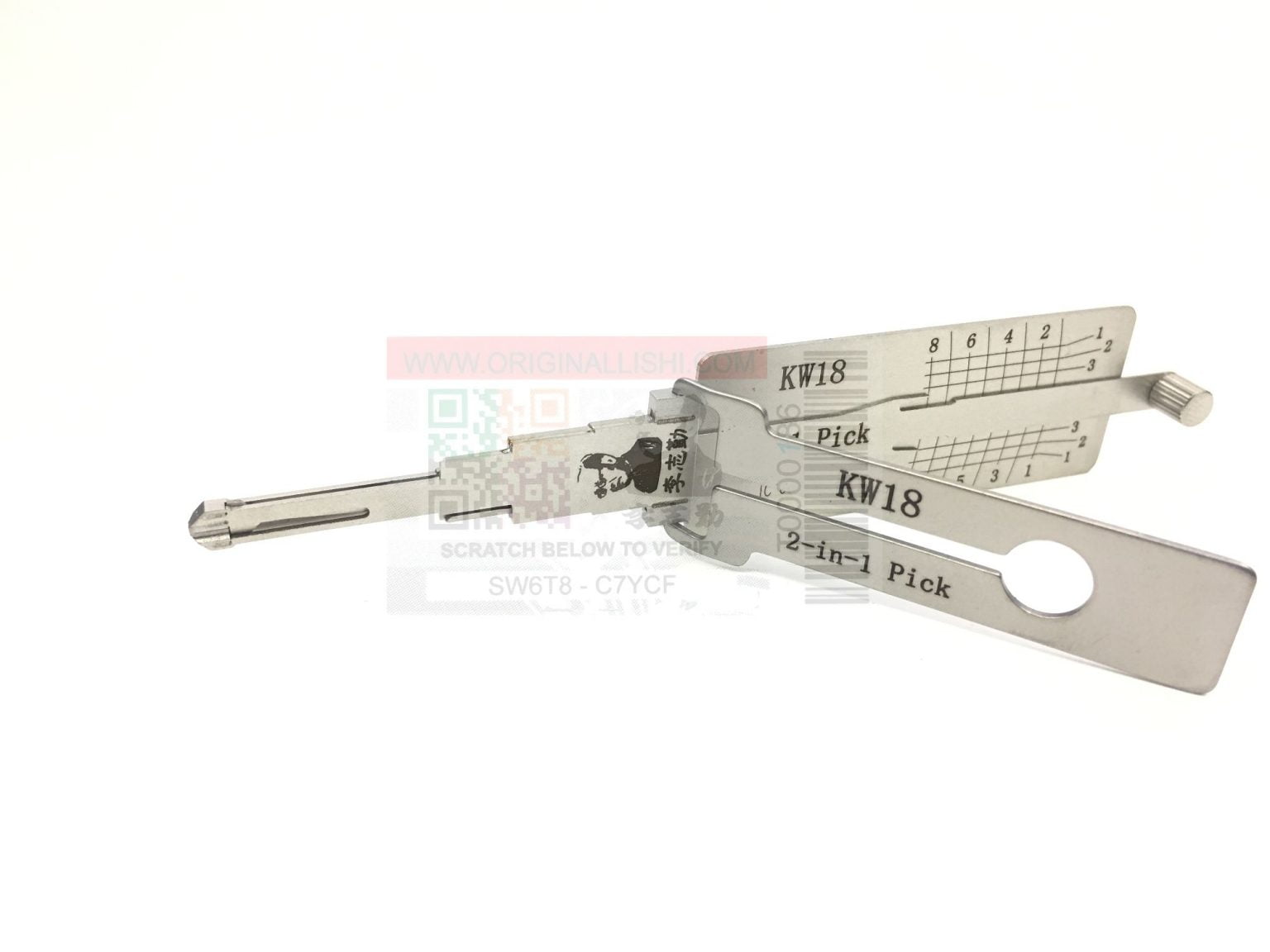 ORIGINAL LISHI KAWASAKI KW18/KA33 2-IN-1PICK/DECODER – ANTI-GLARE
