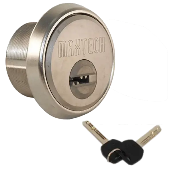 MAXTECH 1″ High Security Mortise Cylinder In Satin Nickel Finish ...
